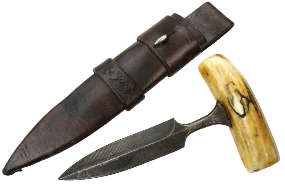 Very Nice Antique English Or American Gamblers Push Dagger Knife, Nice ...