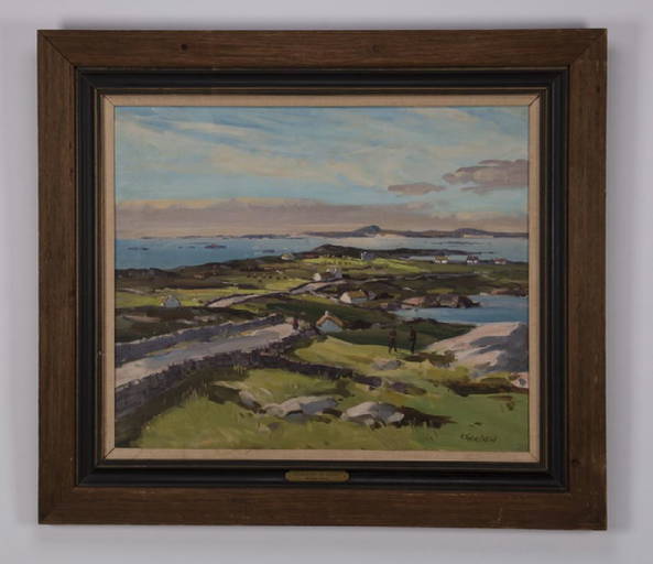 Robert Taylor Carson O/c Of Irish Landscape, Signed