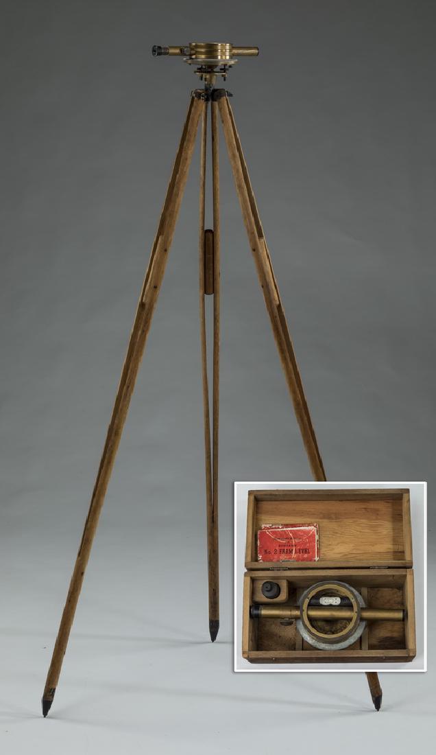 Early 20th c. 'Bostrom No. 2 Farm Level' & tripod