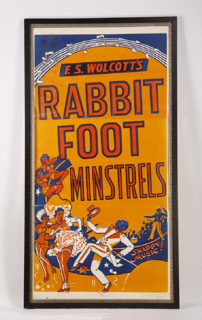 Hatch Show Print 'Rabbit Foot Minstrels' Poster