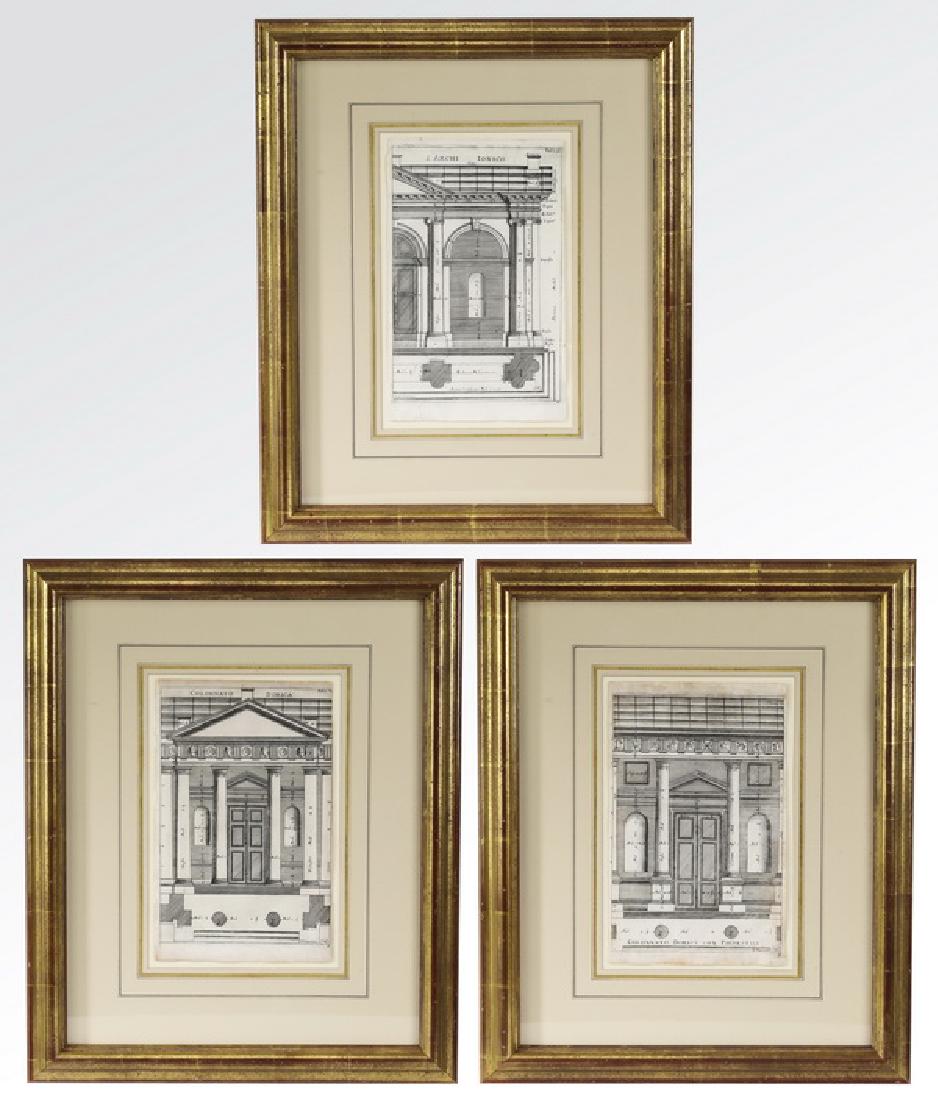 (3) Italian Architectural Engravings