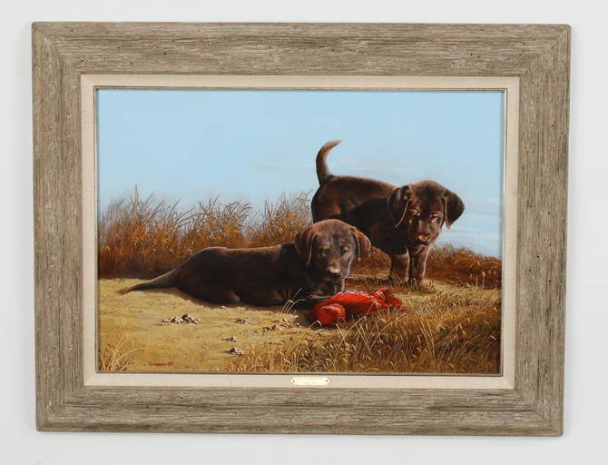 Phillip Crowe Signed Acrylic/board 'the Desperadoes'