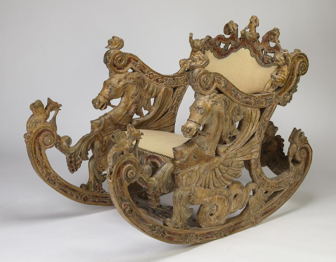 Extraordinary 19th c. Venetian fantasy rocking chair - Oct 27, 2019 ...