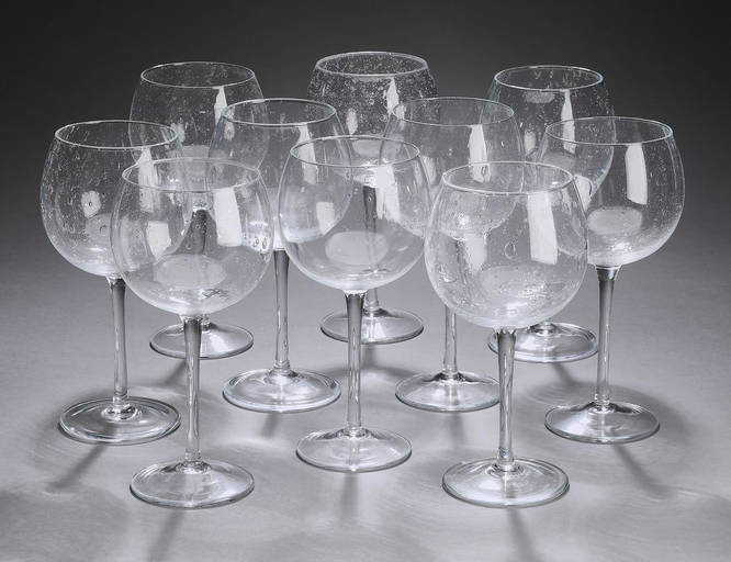 (10) Italian 'bellini' Red Wine Glasses