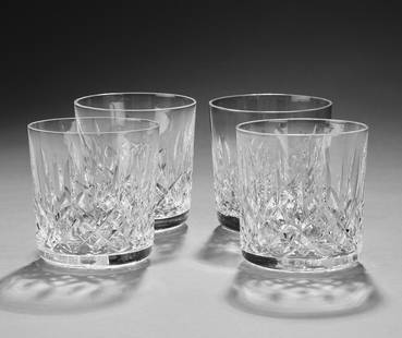 11 Waterford Lismore Style Crystal Rocks Glasses