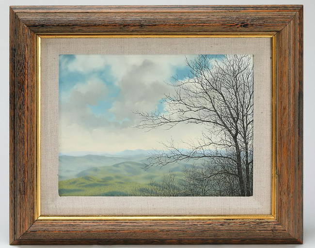 Ward H. Nichols Signed O/c Landscape