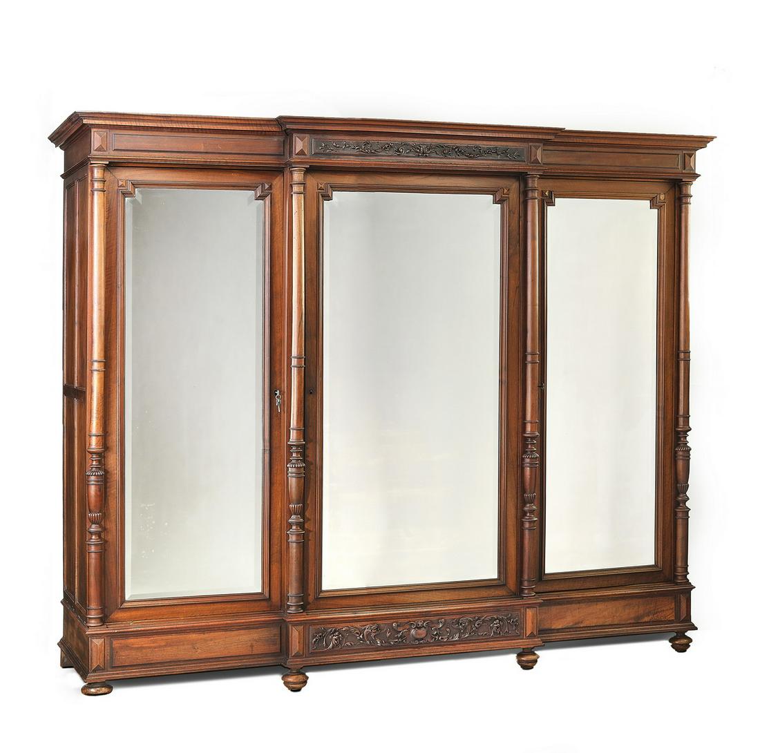 E. 20TH LARGE LOUIS XVI STYLE TRIPLE DOOR ARMOIRE - Jul 18, 2021 ...