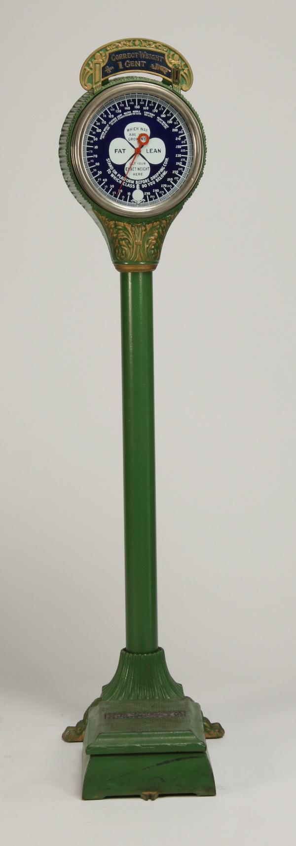 318: Early 1900's penny weight scale