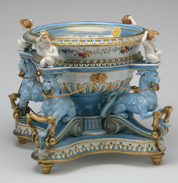 Early 20th c.German porcelain compote, marked