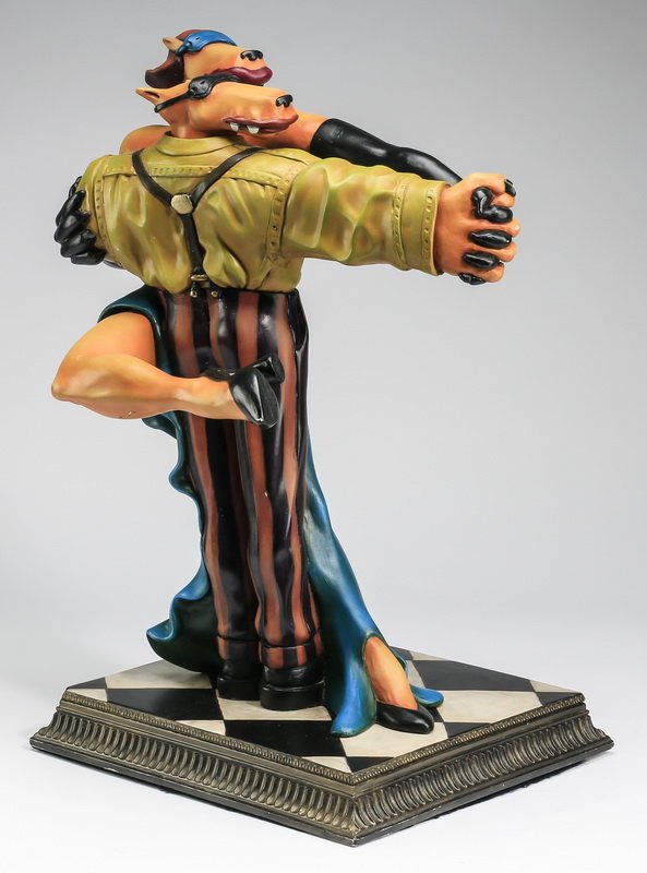 Markus Pierson sculpture, 'The Tango,' signed, 21"h