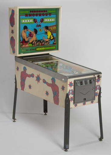 1975 Bally Upright Pinball Machine, "knockout"
