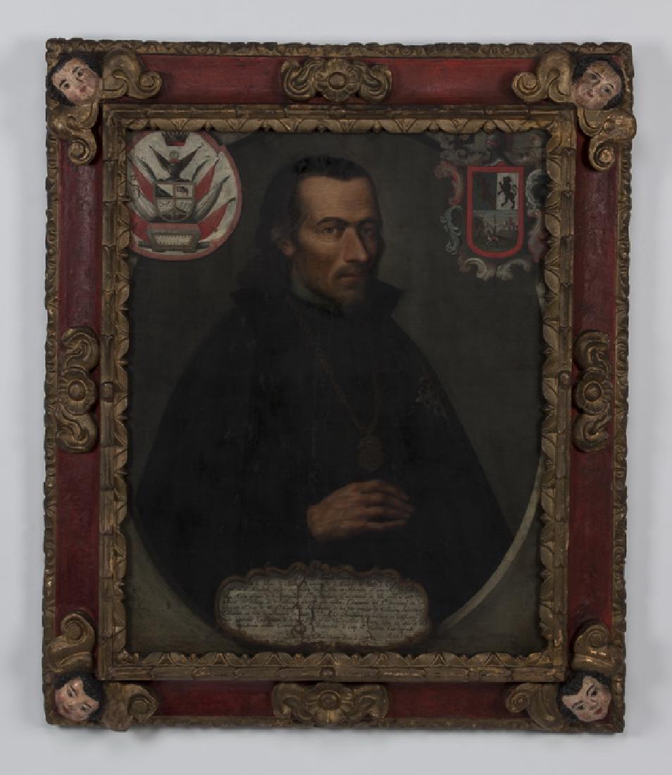 Early 19th c. Spanish Colonial portrait of a priest