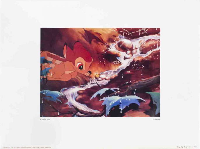 Walt Disney's Bambi: Drip, Drip, Drop Poster - Feb 18, 2016 | Art Wise ...