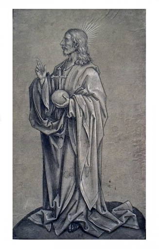 Holbein Christ In The Act Of Blessing Lithograph