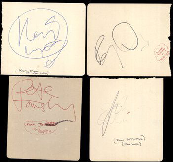 The Who / Keith Moon Autograph