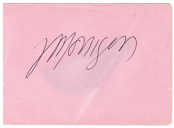 77: The Doors / Jim Morrison Autograph