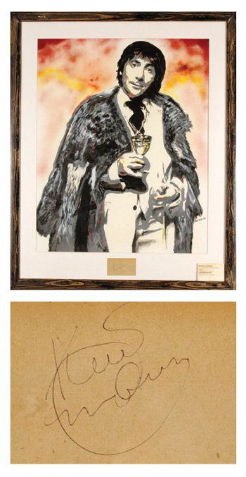 1062:The Who/Keith Moon autograph and original painting