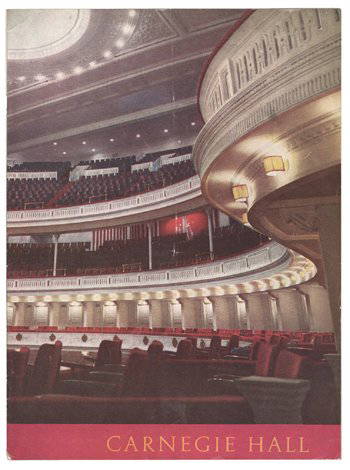 George Martin Owned Beatles Carnegie Hall Program