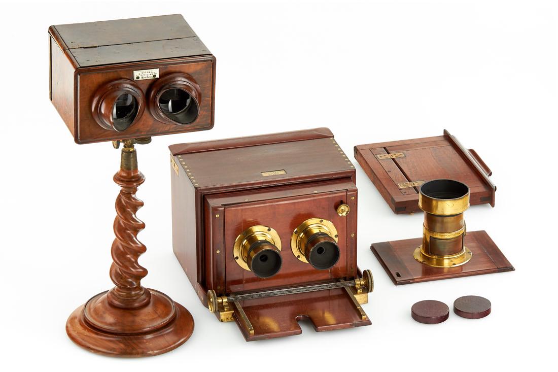 Dallmeyer Sliding Box Stereo Camera, c.1865, no. 552