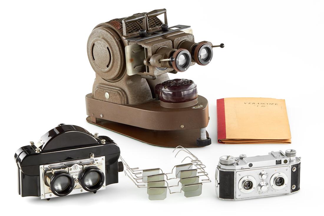 Jules Richard Verascope F40 stereo outfit, c.1955, no.