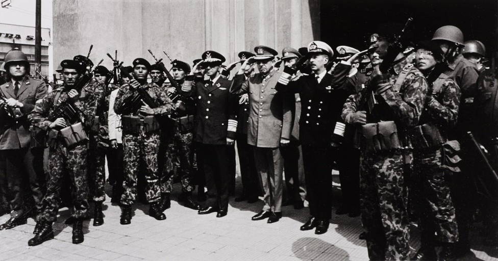 Chas Gerretsen (* 1943) Augusto Pinochet And Officers A
