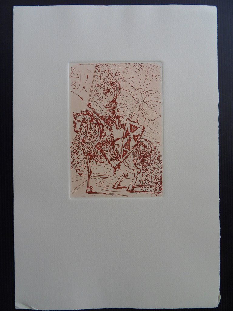 Salvador DALI "El Cid" Plate signed etching
