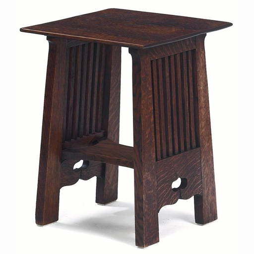 Michigan Chair Co. Tabouret, Square Top