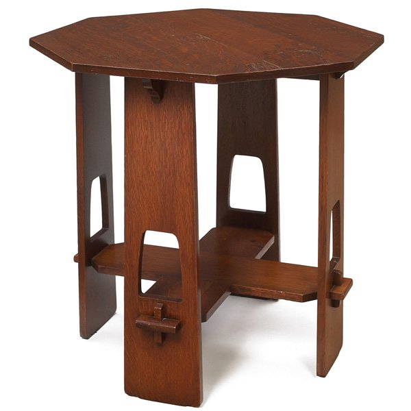 170: Limbert table, #143, octagonal top