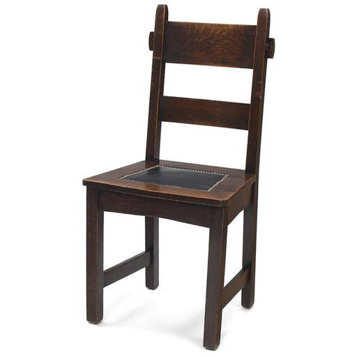 Gustav Stickley Side Chair, #1291, Rabbit Ear Form