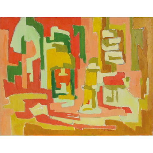 Adele Lemm "fisherman's Haven," Oil