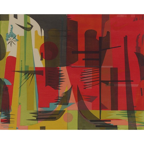 1009: Alma M. Goetsch lithographs, two, "The Facade," " - May 04, 2008 ...