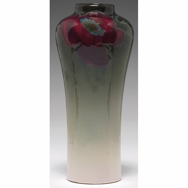 1532: Weller Eocean vase, painted poppy - Jun 08, 2008 | Treadway ...