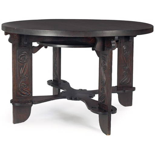 Charles Rohlfs Game Table, In Oak