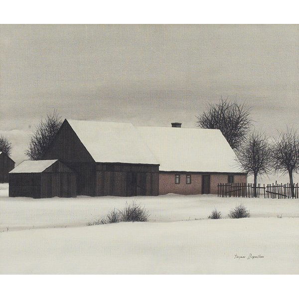 Jacques Deperthes "kati," 1970, Oil On Canvas