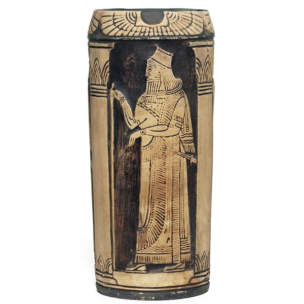 501: Weller Assyrian vase, Egyptian design