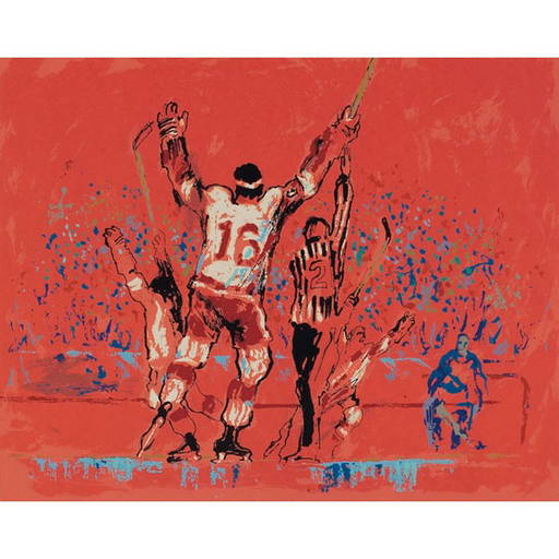 Leroy Neiman Red Goal, Serigraph