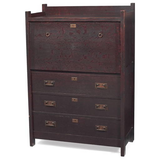 Roycroft Writing Desk, #092, Drop Front