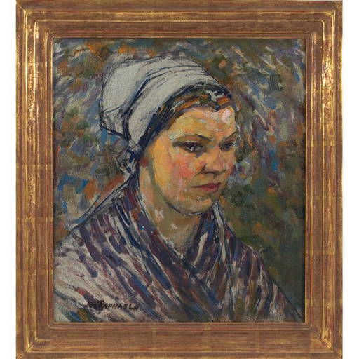 Joseph Raphael, "johanna (portrait Of The Artist'