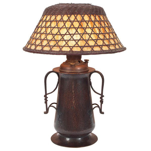 Gustav Stickley lamp hammered copper - Jun 08, 2013 | Treadway Toomey ...