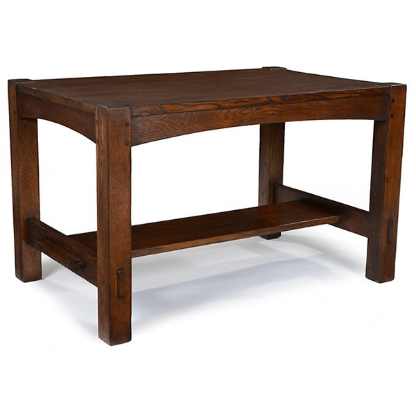 Gustav Stickley library table, 42
