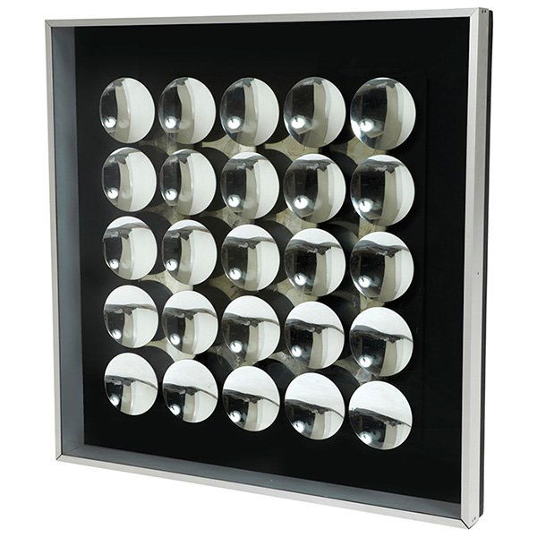 1960s Op-art shadow box