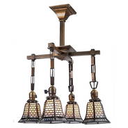 Handel hanging light fixtures, pair with shades, #5708 - Jun 06, 2015 ...