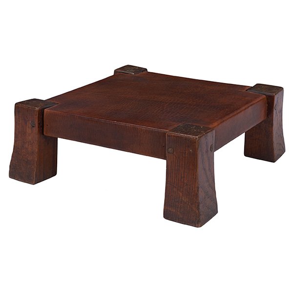Gustav Stickley, monk stool, #302, Eastwood, NY, oak, - Mar 07, 2015 ...