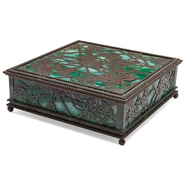 Tiffany Studios, Grapevine box, New York, NY, bronze, - Mar 07, 2015 ...
