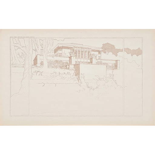 Frank Lloyd Wright (1867-1959) Wasmuth Portfolio print, - Aug 19, 2015 ...