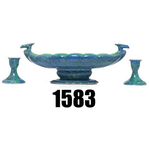 Cowan Bowl And Candlesticks