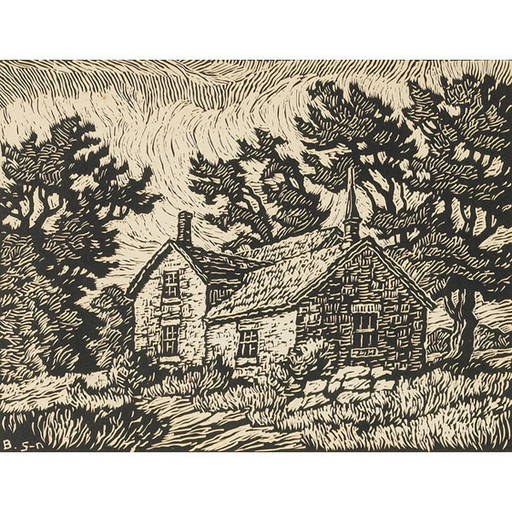 Birger Sandzen, Woodblock Print
