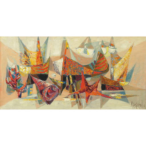 Rene Margotton, Abstract, Oil