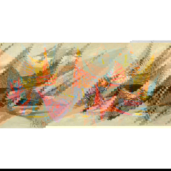 Rene Margotton, Abstract, Oil