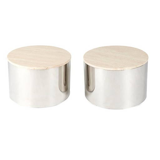 Curtis Freiler And Jerry Fels For C. Jeré Drum Tables,